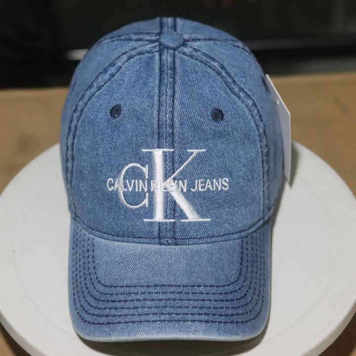 100% Export and Premium Blue wash Jeans Cap for Classic people-C-K ...