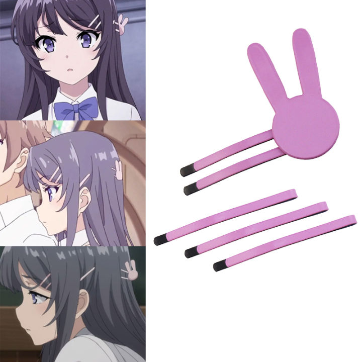 Anime Seishun Buta Yarou Series Sakurajima Mai Hair Clip Kawaii Lolita ...