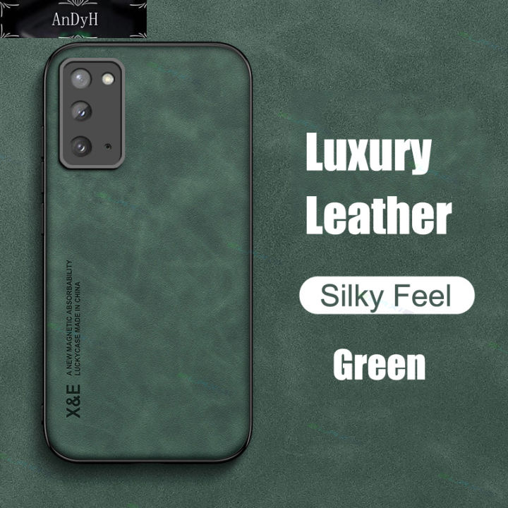 AnDyH For Samsung Galaxy Note 20 4G/5G Phone Case Skin Feel Leather ...