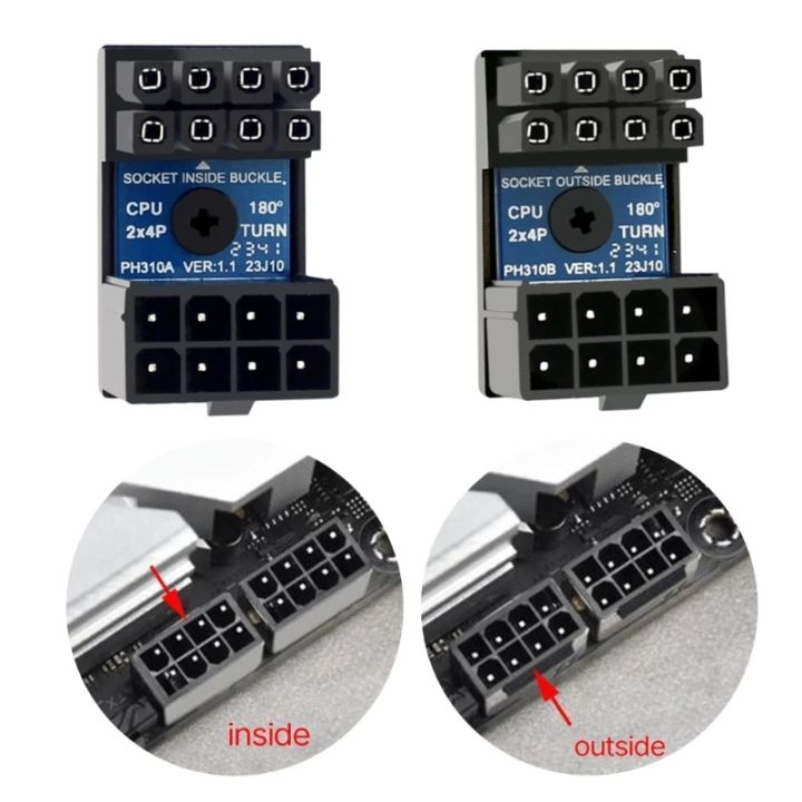 Motherboard 8 Pin 180 Degree Connector Adapter | 8Pin |180 Degree ...