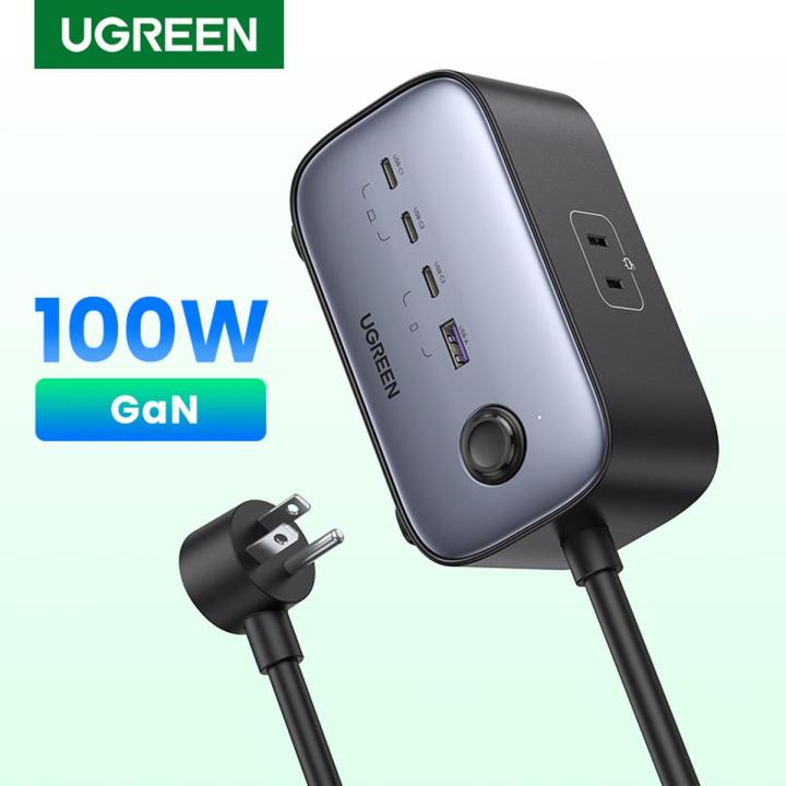 UGREEN GaN 100W Desktop Charger Power Strip Charging Station Fast Charger DigiNest Pro 3 USB C 1 ...