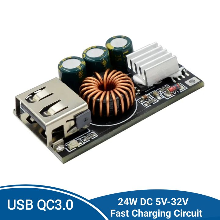QC3.0 Apple Huawei MTK Samsung DIY Fast Charger DC 5-32V 24W Step-Down Module for Emergency ...