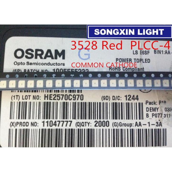 【happy one】25pcs LSE6SF-V2BA-1-1 LS 3528 red PLCC-4 Common Cathode Bright LED taillights | Daraz ...
