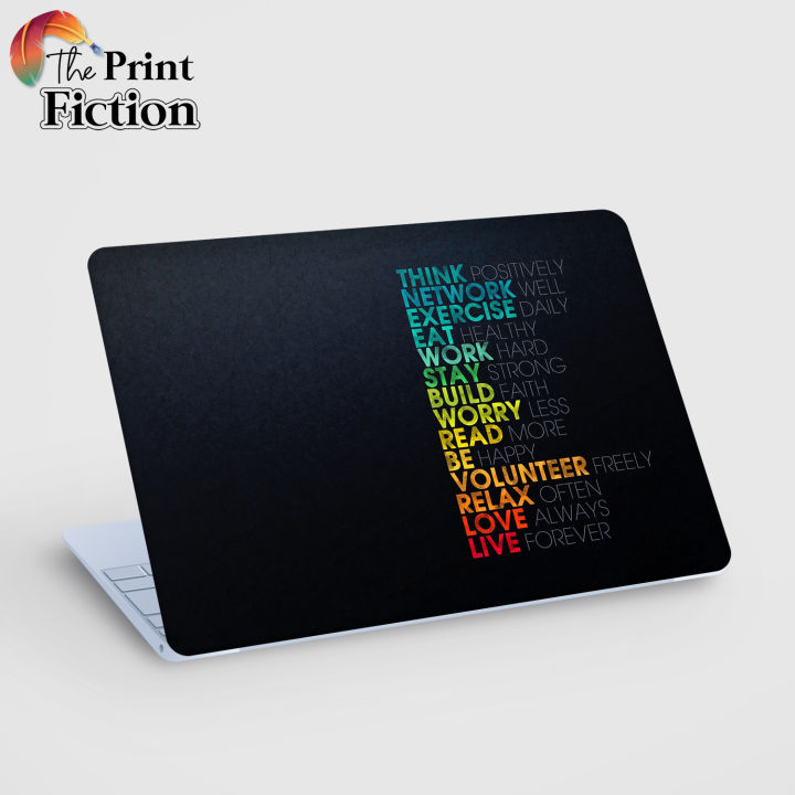 Think Positively Network Well Laptop Sticker | Daraz.com.bd
