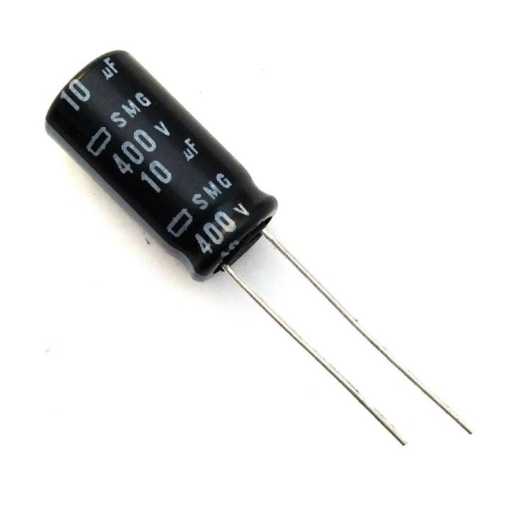 5Pcs- RADIAL 10uF 400V Electrolytic Capacitors 10uF 400V Radial ...