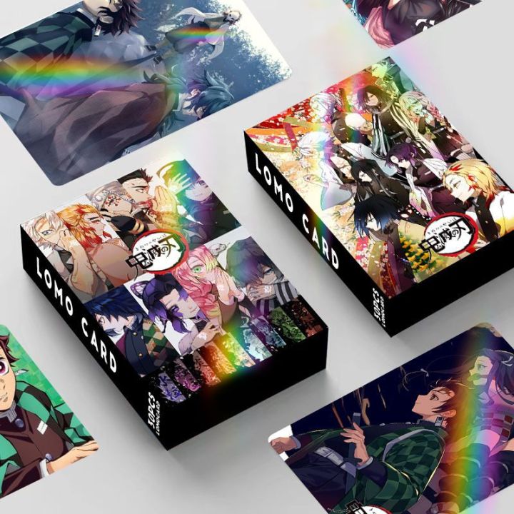 Laser Flash Card Ghost Blade Double-sided 30 Small Cards LOMO Cards ...
