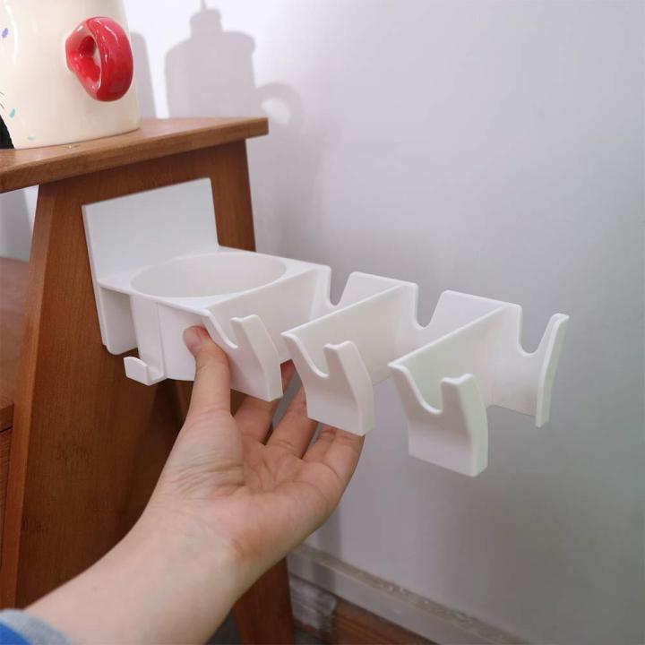 Space Saving Wall Mounted Badminton Racket Holder Punch Free 3-Slots ...