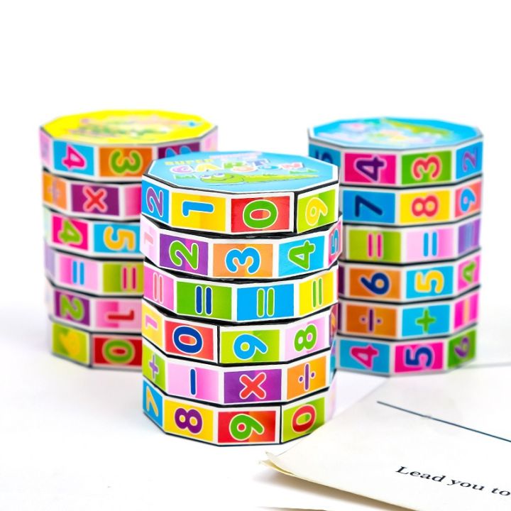 Children Montessori Toy Mathematics Numbers Cube Toy Puzzle Game Early ...