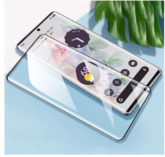 Tempered Glass Screen Protector for Pixel 7 Pro 6.7 Inch Curved 9H ...