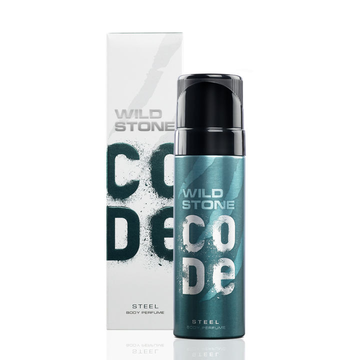 Wild Stone - Code Steel No Gas Body Perfume For Men, Long Lasting Masculine Fragrance - 120ml ...