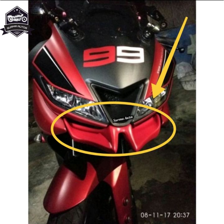 Motorcycle Front Winglet For Yamaha R15 V3 Wings ( Mini Red ) | Daraz ...