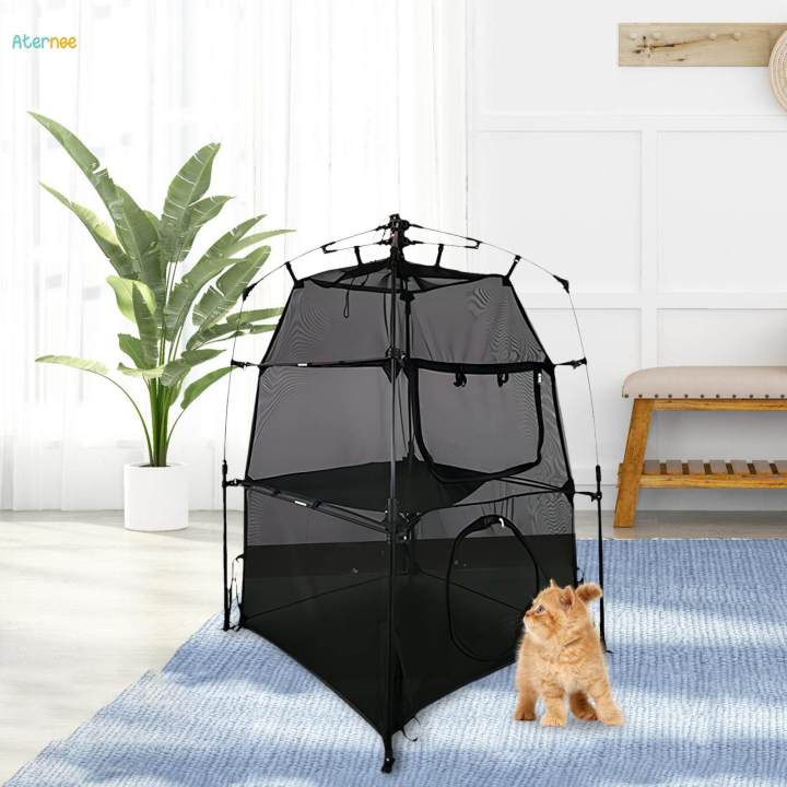 Cat Tent, Play Tent Pet Enclosure Tent, Breathable Mesh Play House ...
