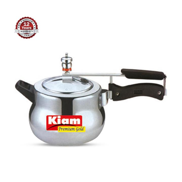 Induction Bottom Pressure Cooker/Premium Gold Pressure Cooker 5.5 Liter ...