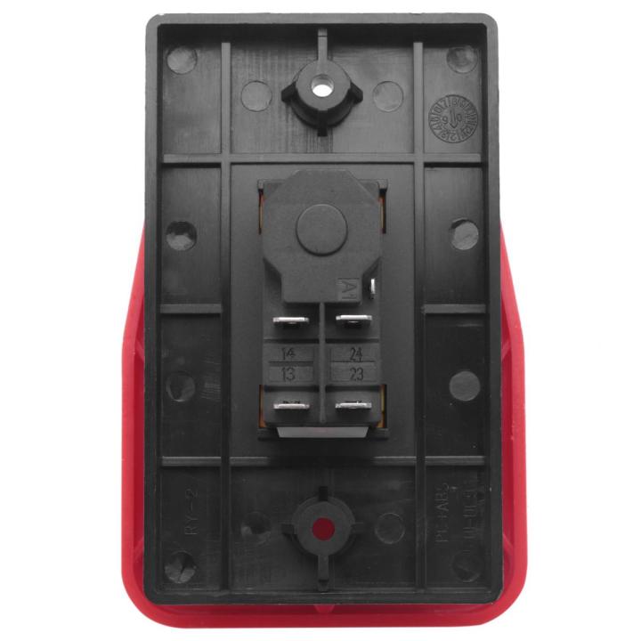 3X Off-on Red Cover Emergency Stop Push Button Switch 16A -Off ...