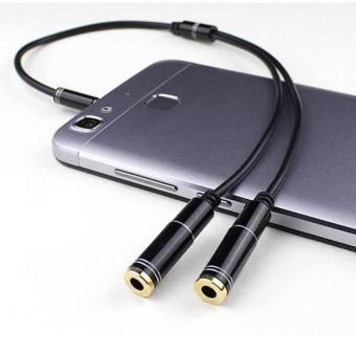 1 Male To 2 Female 3.5Mm Headphone Audio Y Splitter Cable - Type C ...