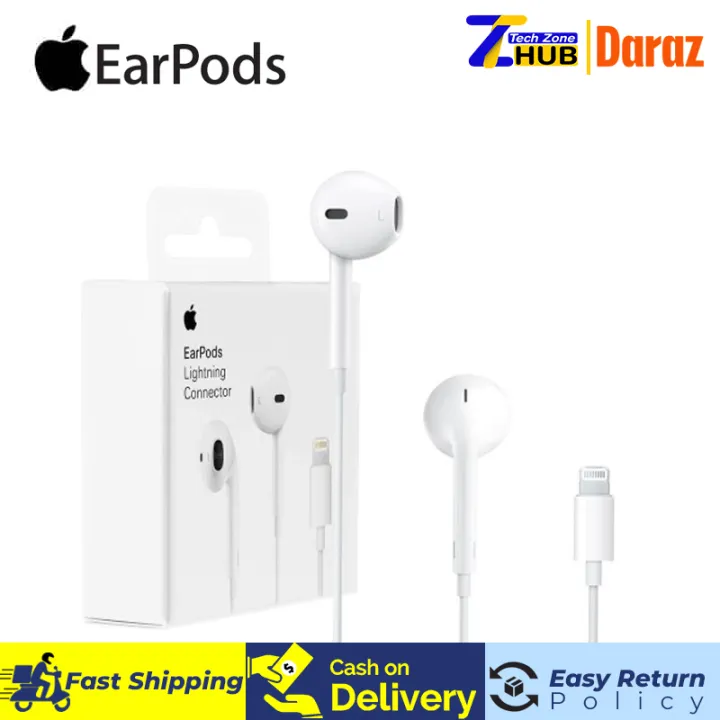 EarPods with Lightning Connector In Ear Earphone With Microphone For ...
