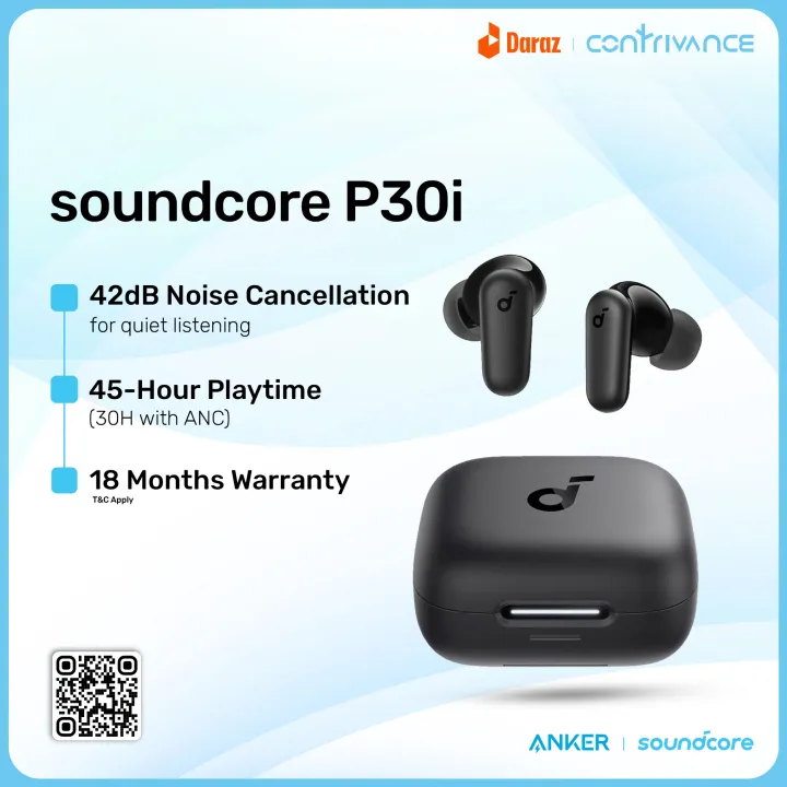 Anker Soundcore P30i True Wireless Earbuds With 40dB ANC, 36H Playtime ...