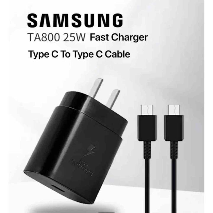 SAMSUNG 25W USB-C Super Fast Charging Wall Charger - Black (US Version ...