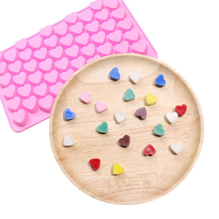 55 Small Heart Shaped Silicone Cake Mold Heart Chocolate Pastry Molds ...