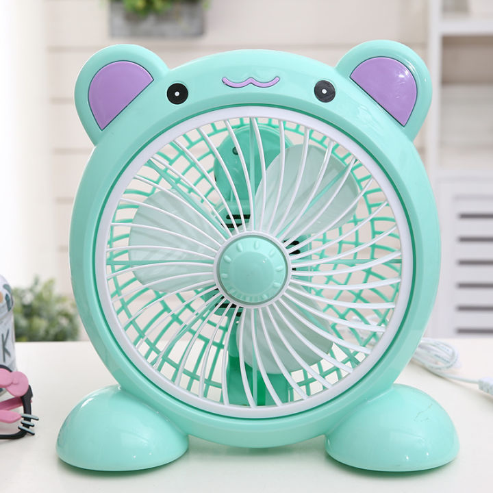Home Mini Cartoon Fan Desk Fan Student Dormitory Cute Cartoon Small Fan ...