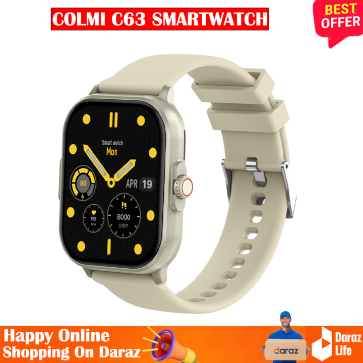 COLMI C63 Smartwatch 2.01″ Display ECG Blood Oxygen Blood Glucose ...