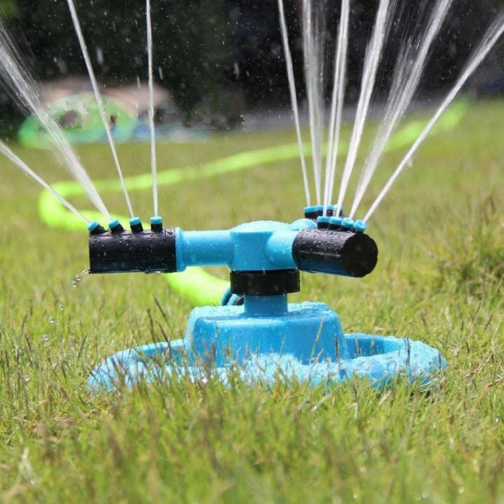 Garden Sprinklers Water Rotary Three Arm Water Sprinkler 360 Degree ...