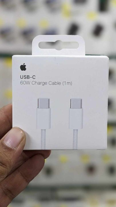 Apple iPhone USB C to USB C Charger Cable 60W, 3FT/1Meter - White | Daraz.com.bd