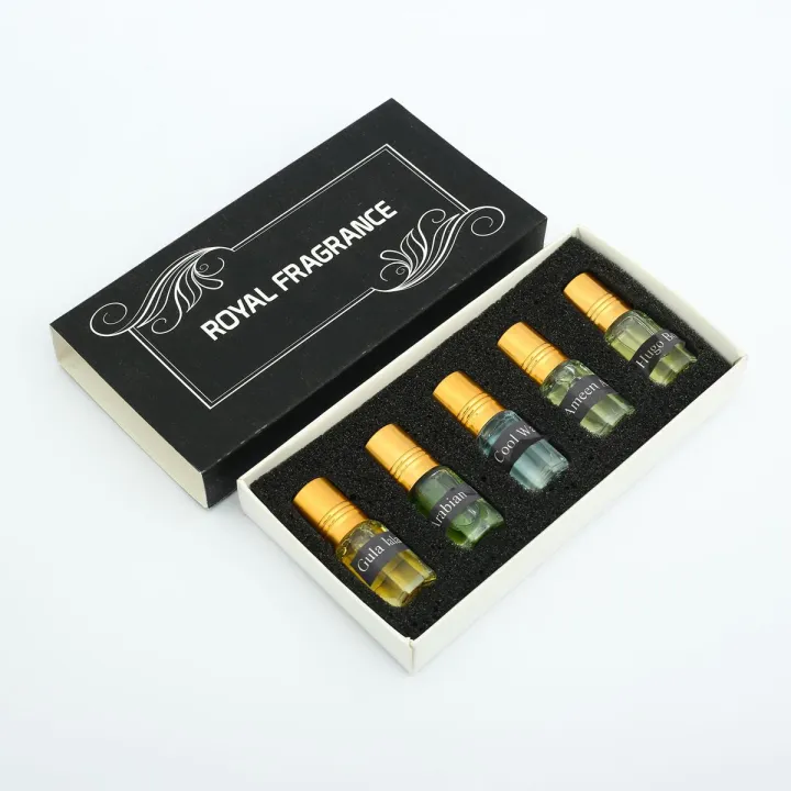 Attar Combo Pack 5 in 1 for Men - Traditional Fragrance Ator - Royal ...