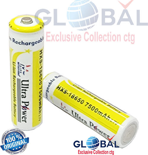 Ultra Power 18650 Lithium Li-ion Rechargeable Battery | Daraz.com.bd