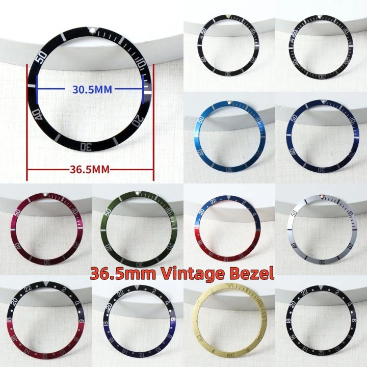 36.5mm Aluminium Retro Watch Bezel Insert For Vintage Submariner For ...