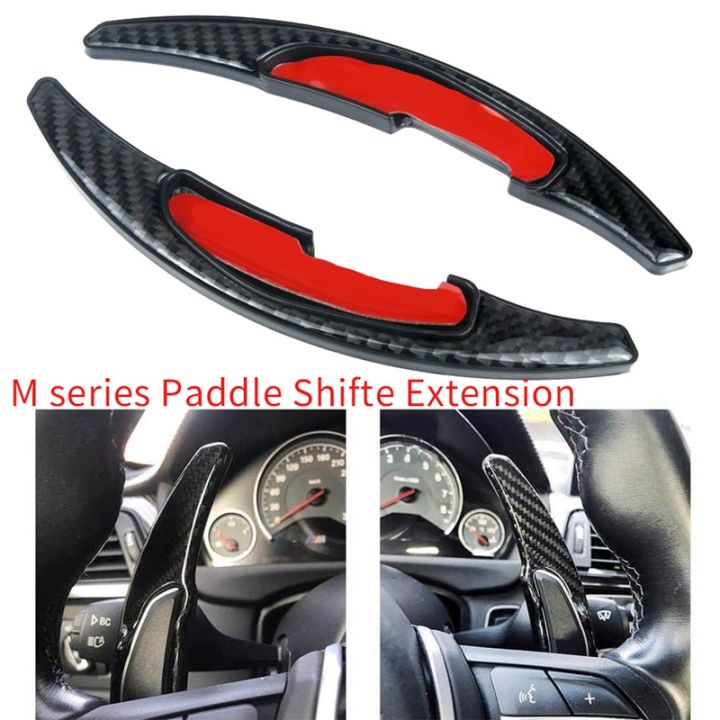 Carbon Fiber Steering Wheel Paddle Shifter Gear Shift Shifter Extension For-Bmw M Series M2 M3 ...