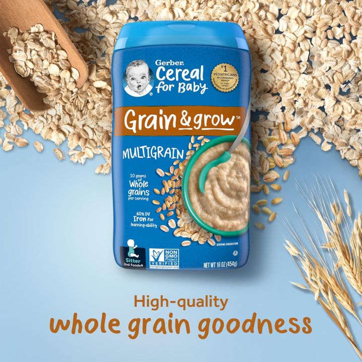 Gerber 2nd Foods Baby Cereal Multigrain - 454gm | Daraz.com.bd