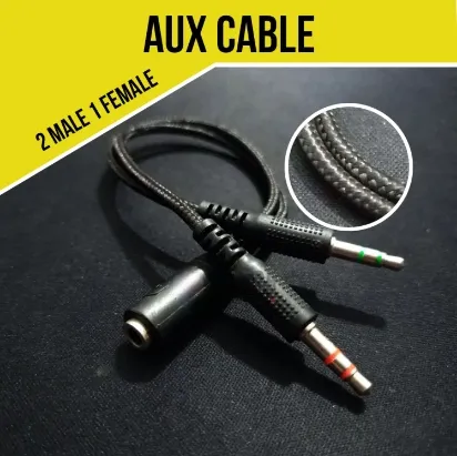 3.5mm AUX Audio Mic Splitter Cable Earphone Headphone Adapter PC Headphone Converter headphone ...