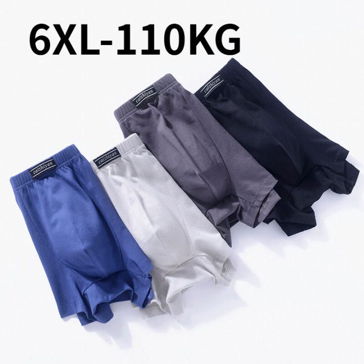 Plus Size 6XL Oversized Pure Cotton Underwear for Men Loose Fitting ...