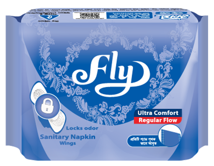 Fly Sanitary Napkin Ultra Comfort 5-Wings-Panty System-Regular Flow-5 ...
