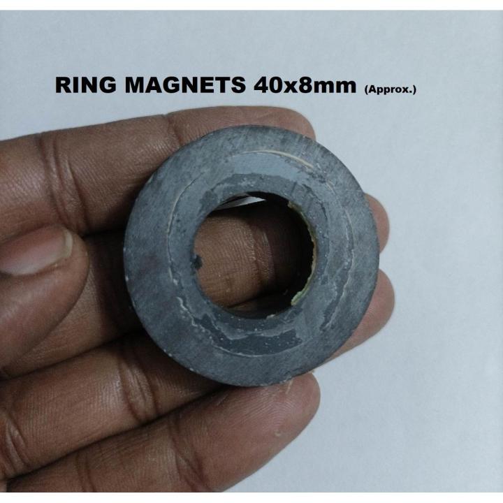 12Pcs- Black 40Mm Ring Magnets 40X8Mm Ring Magnets Multipurpose ...