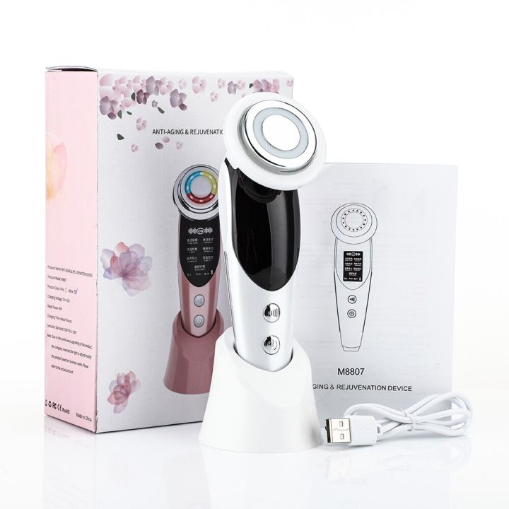 7 in 1 Facial Massager Mesotherapy Radiofrequency For Face Apparatus ...