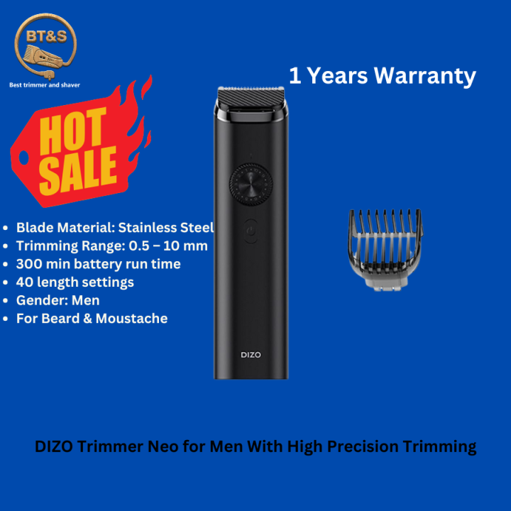 DIZO Trimmer Neo for Men With High Precision Trimming | Daraz.com.bd