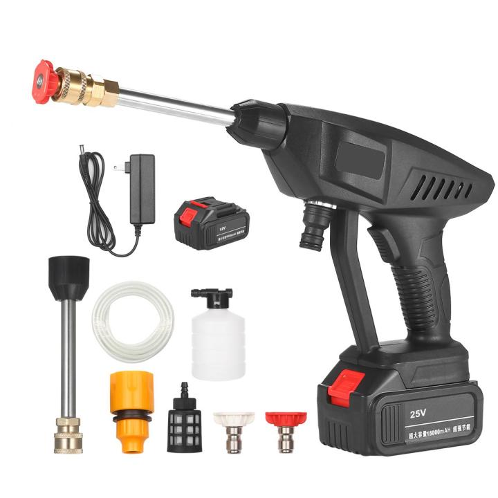 25V Portable High Pressure Washer Machine 15A 30Bar Cordless Washer G ...