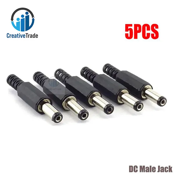 DC Male Jack, DC Power Jack - 5PCS | Daraz.com.bd