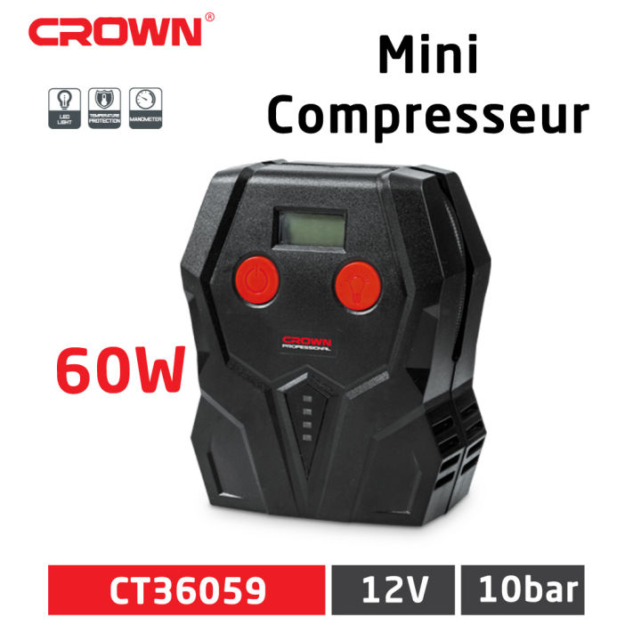 CROWN Vehicle Compressor 150PSI-60W-12V CT36059 | Daraz.com.bd