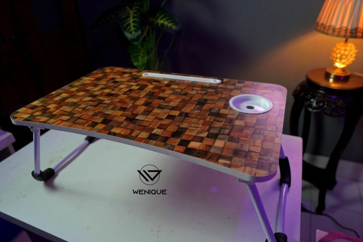 Single Drawer Wenique Special Portable and Foldable Laptop Table (Mini ...