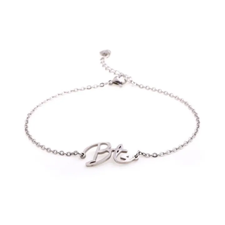 Kpop BTS Jimin V Stainless Steel Chain Adjustable Bracelet Bangle ...