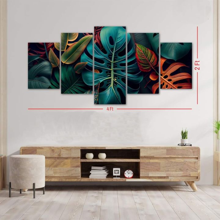 5-in-1 Wall Canvas Set – Stunning Art for Modern Interiors | Daraz.com.bd