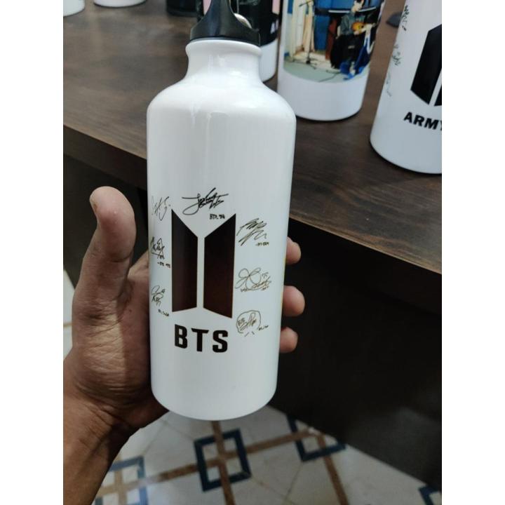 BTS BANGTAN BOYS Aluminium water bottle KPOP KOREAN (BT003) | Daraz.com.bd