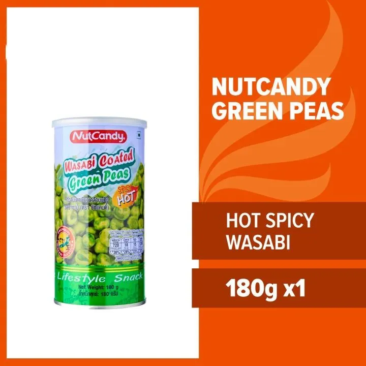 Nut Candy Wasabi Coated Green Peas (Hot Spicy) -180 gm | Daraz.com.bd