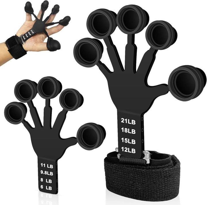 Finger Trainer Hand Trainer 3.0, Lomhyve Hand Training 2 Pieces, 8-Step ...