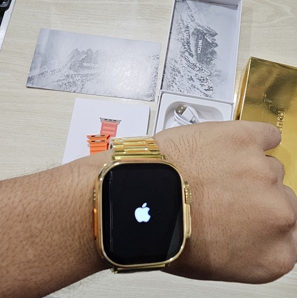 A2858 Ultra Smartwatch Dual Strip Gold Edition | Daraz.com.bd