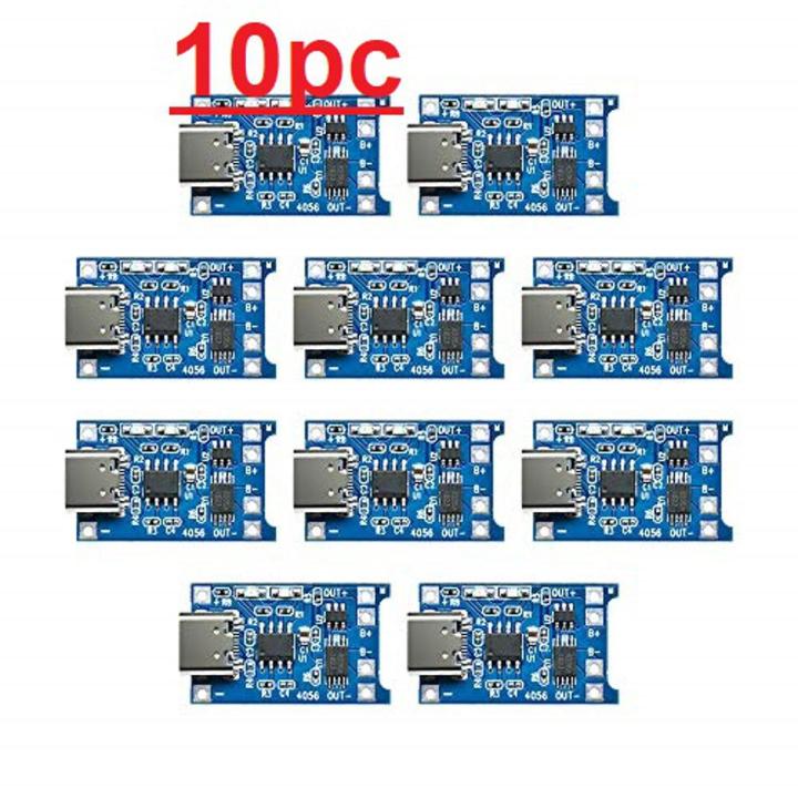 10pcs TP4056 Type-C Input Interface USB 5V 1A 18650 Lithium Battery ...