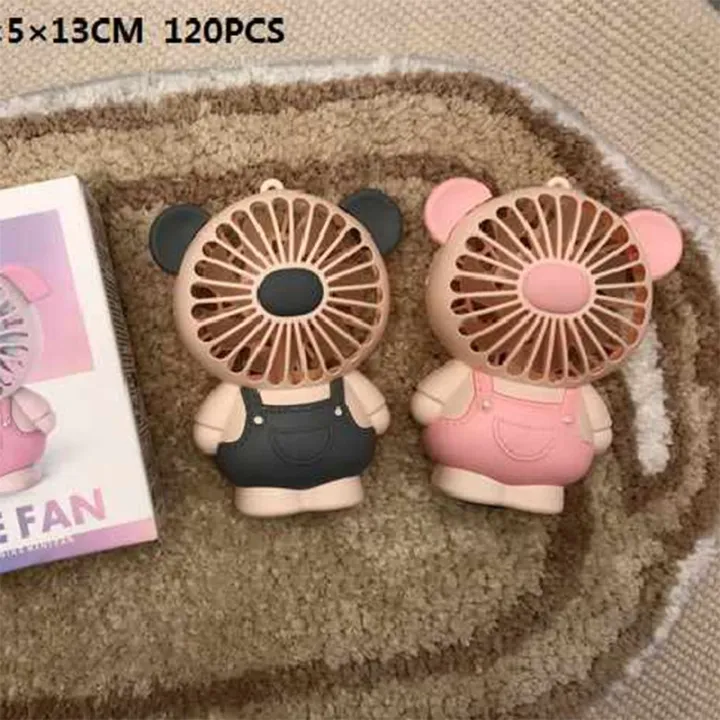 Cartoon mini cute pet animal fan portable lanyard usb rechargeable ...